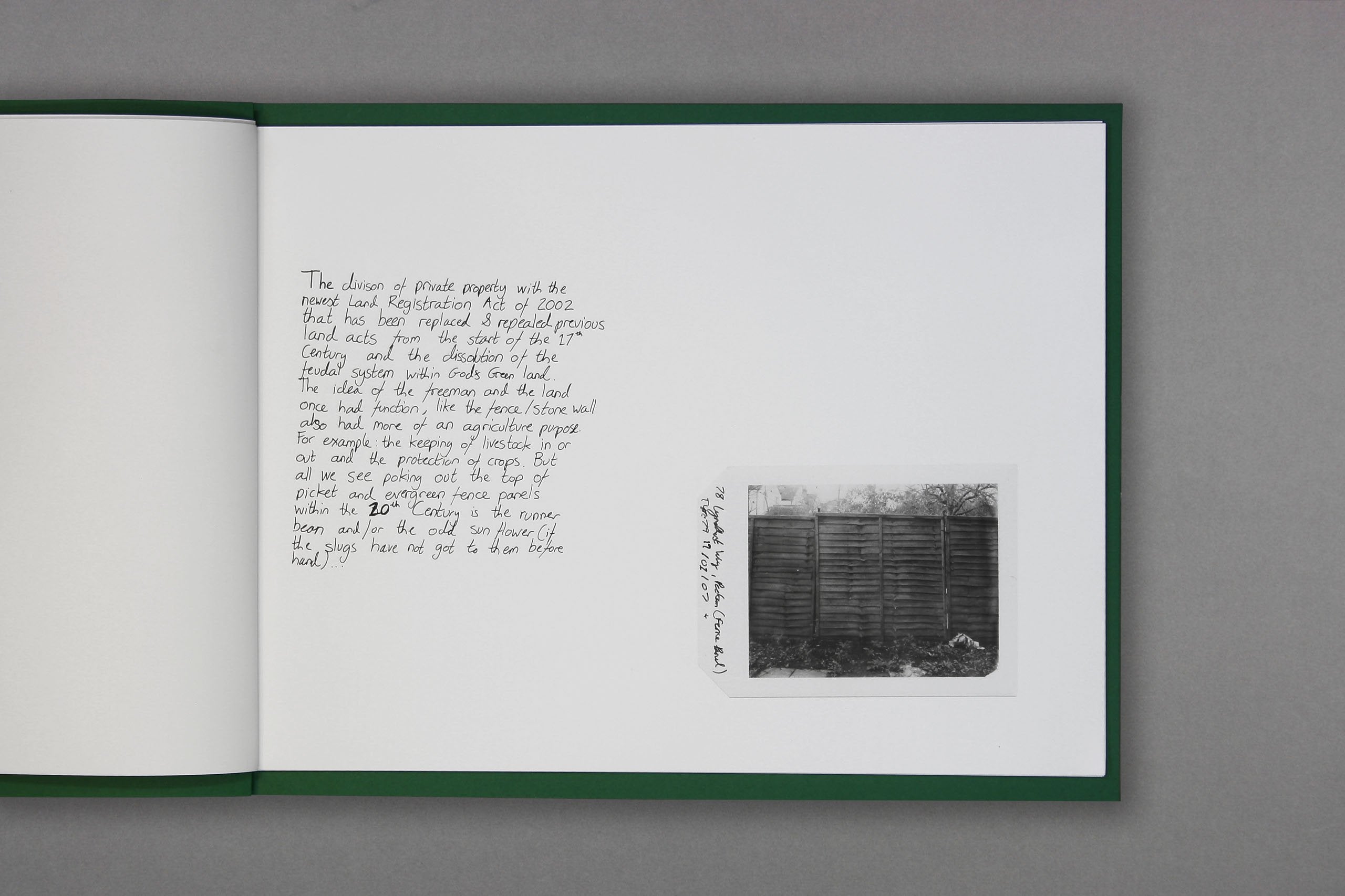 Oliver Griffin - E.S. 5D: Fence Panels II – Loose Joints Publishing